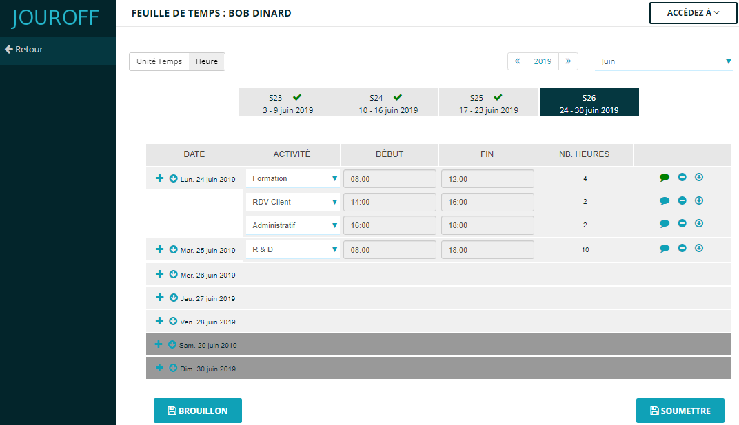 Logiciel GTA gestion des temps, suivi d'activité